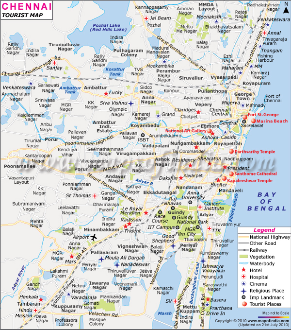 Map of Chennai